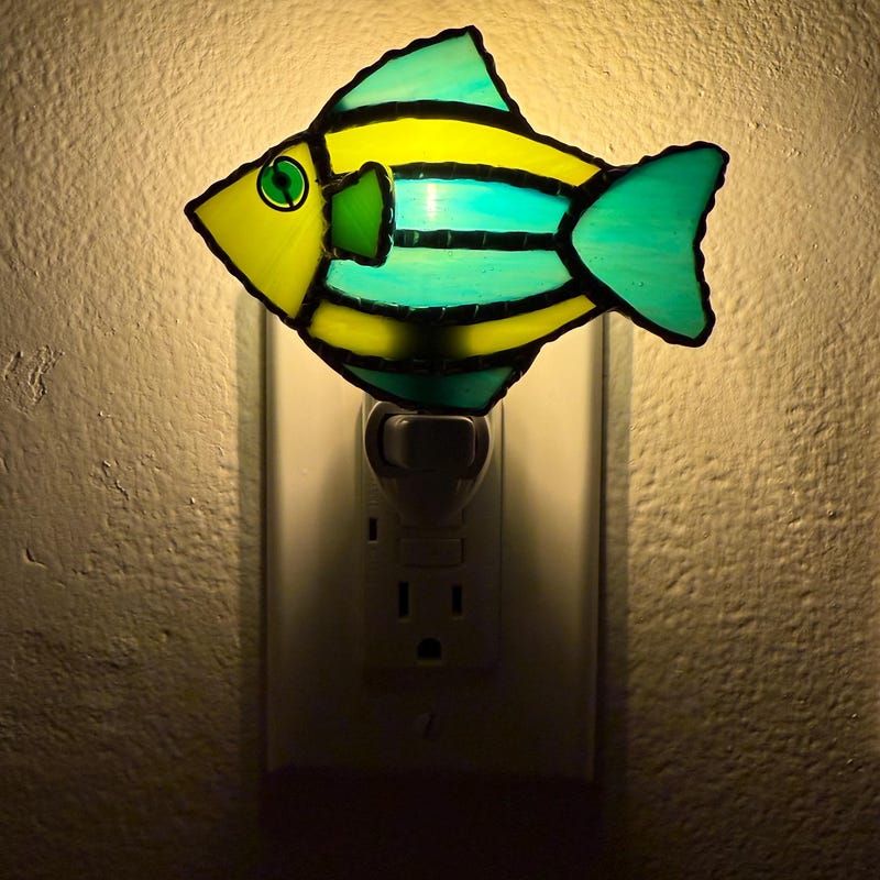 Glass Night Light - Etsy