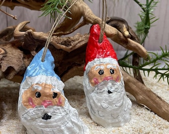 Santa Oyster Shell Ornament - Etsy