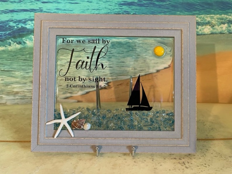 We Sail by Faith Not by Sight 2 Corinthians 5:6-7 Resin Art - Etsy