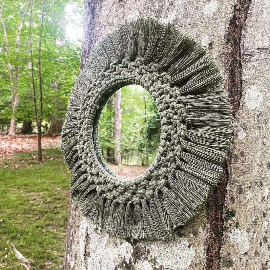 Macrame Mirror | Boho Mirror | Hippie Mirror - Etsy