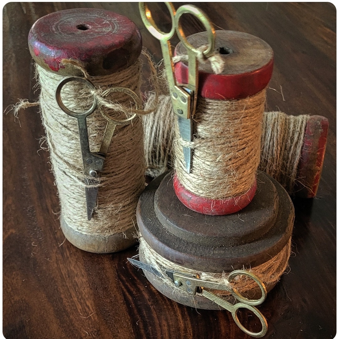 Cord Cutting Spell Kit With Vintage Wooden Spool and Scissors / Letting Go / Releasing ...