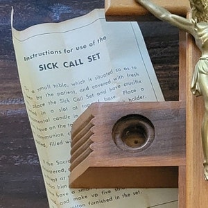 Vintage Last Rites Cross / for Gallery Wall / Gorgeous Holy Water ...