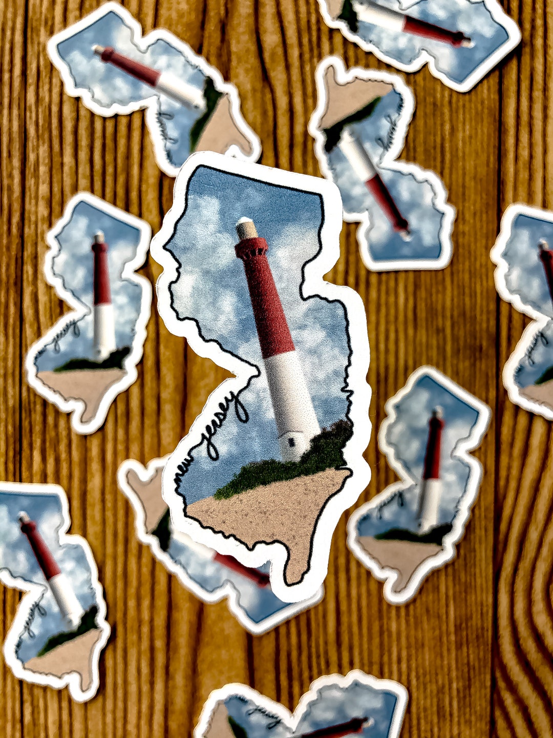 New Jersey State Sticker, Lighthouse Sticker, New Jersey Lighthouse ...