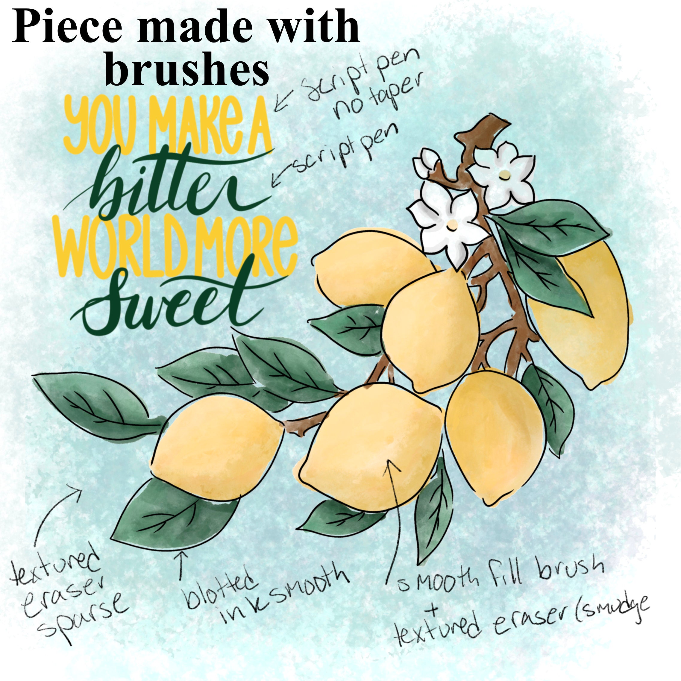 32 Procreate Watercolor Brushes, Digital Watercolor Brushes for ...