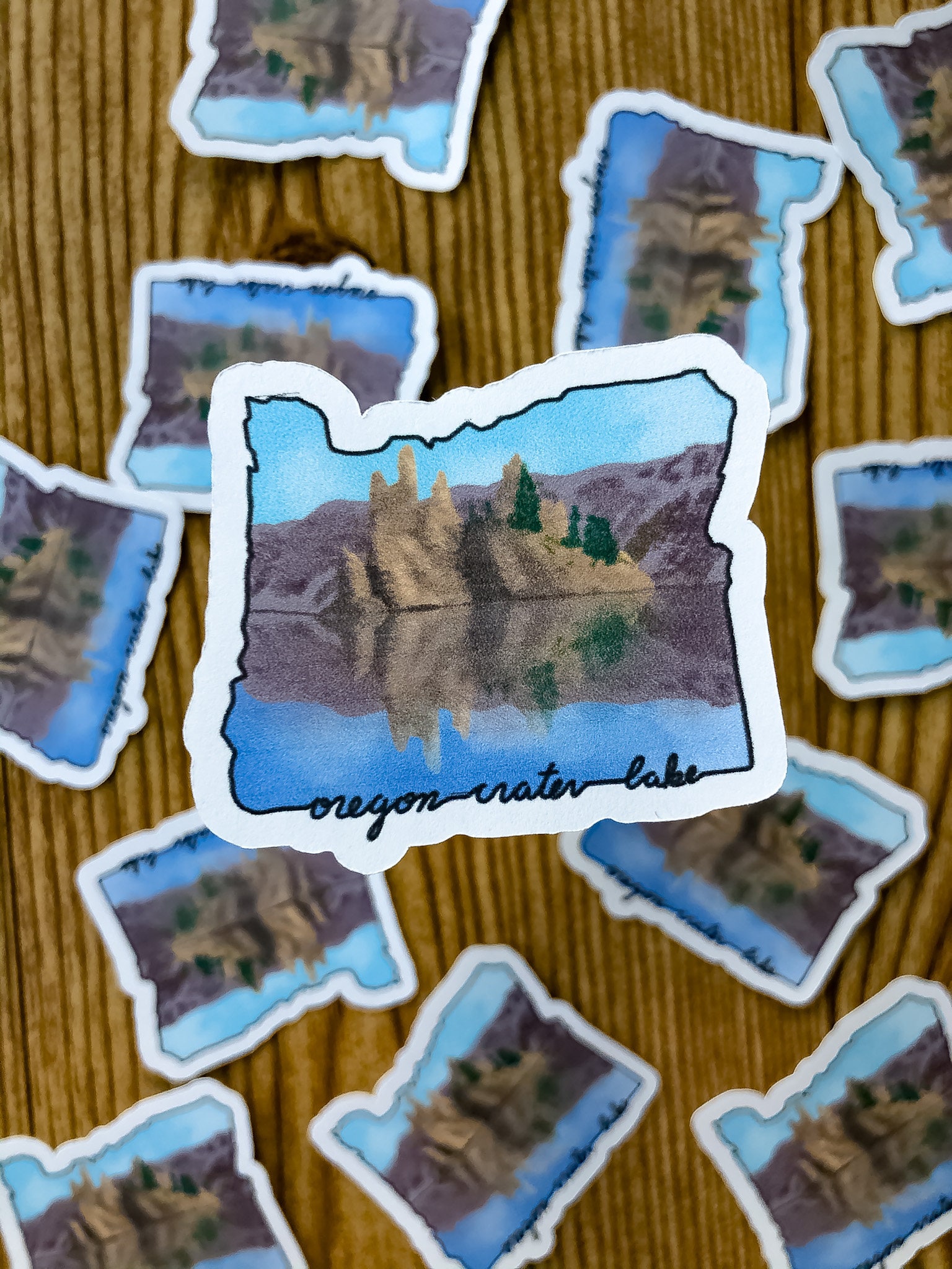 Oregon Crater Lake State Park Sticker, Oregon Sticker, Oregon State ...