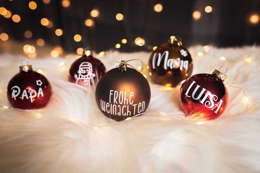 Christmas Ball Sticker Label Your Balls With Your Desired - Etsy