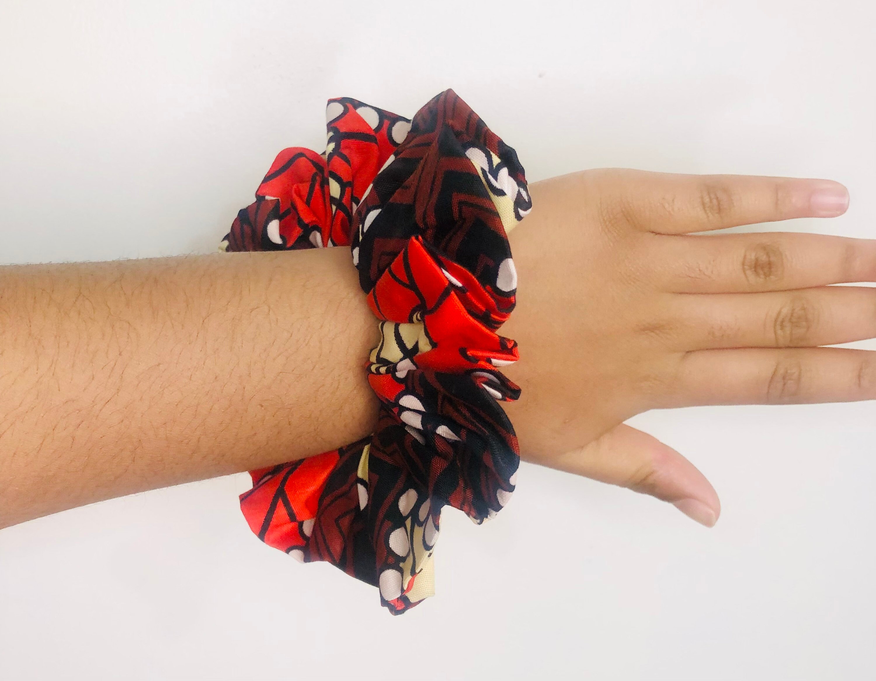 African Print Fabric Scrunchies Size: Large - Etsy