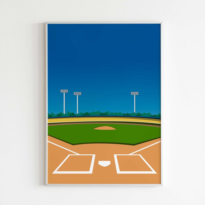 Baseball Poster-printable Wall Art-instant Digital Download-baseball ...