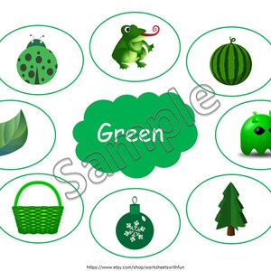 Color Cards Printable, Color Chart, Color Poster, Colour Flashcards ...