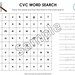 CVC Word Search Worksheets Printable, Trace & Find CVC Words, Phonics ...