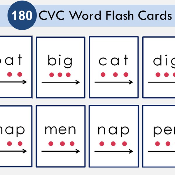 Printable Reading Flash Cards - Etsy