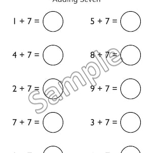 Math Worksheets Printable, Addition and Subtraction Pages, Summer ...