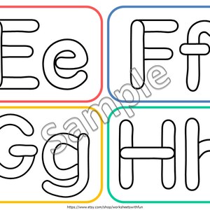 Alphabet Playdough Mats Printable | Uppercase and Lowercase Letter ...