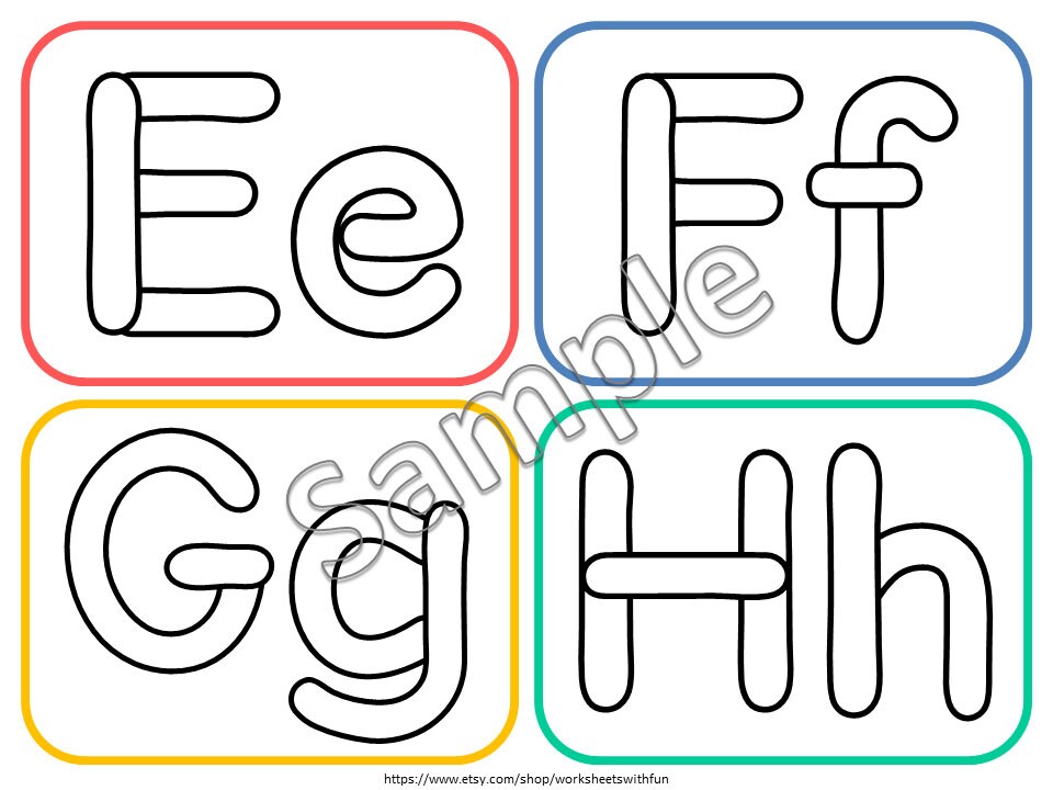 Alphabet Playdough Mats Printable, Upper & Lowercase Letter Tracing ...