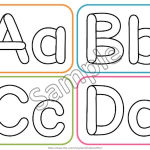Alphabet Playdough Mats Printable | Uppercase and Lowercase Letter ...