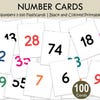Printable Counting Flashcards for Kids | Numbers 1-100 Learning Cards ...
