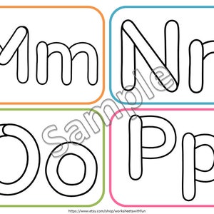 Alphabet Playdough Mats Printable | Uppercase and Lowercase Letter ...