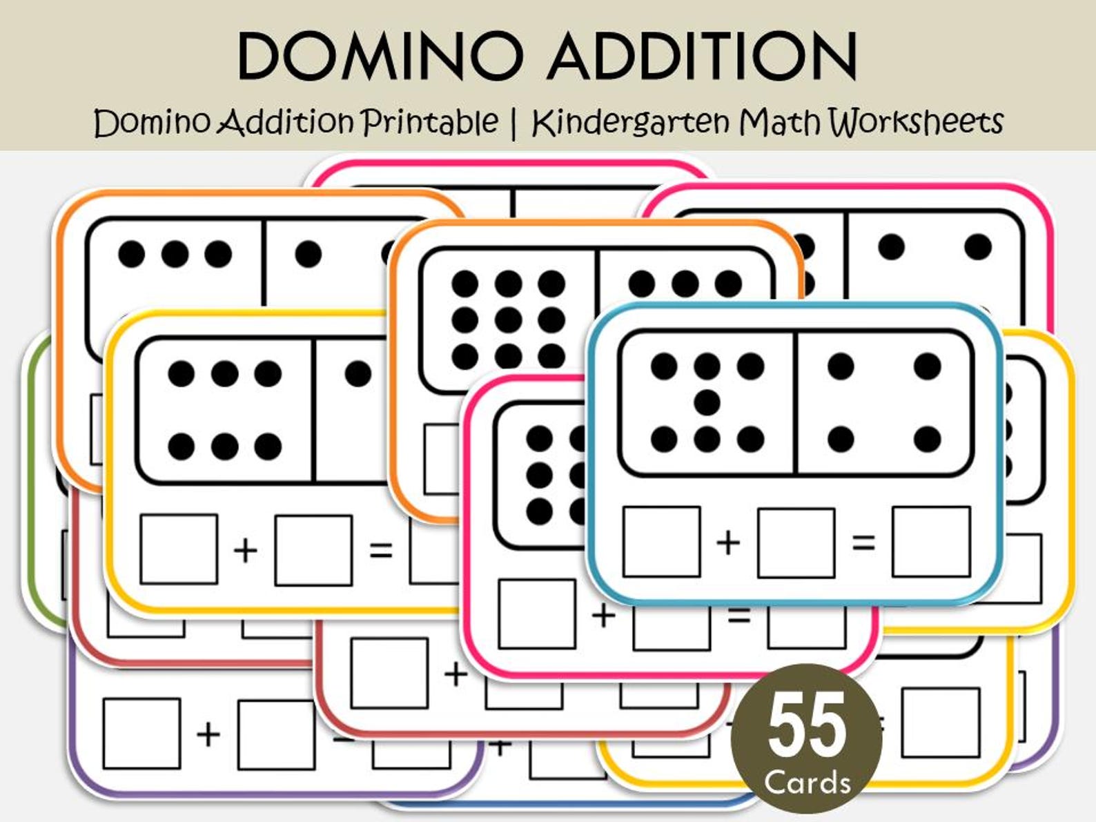 Domino Addition Cards Printable | Addition Practice for Kids ...