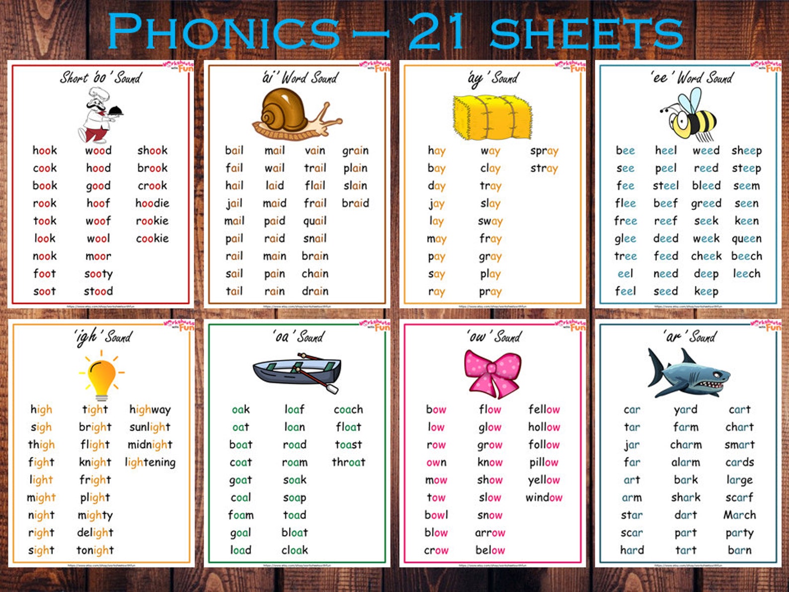 Phonics Cards Printable