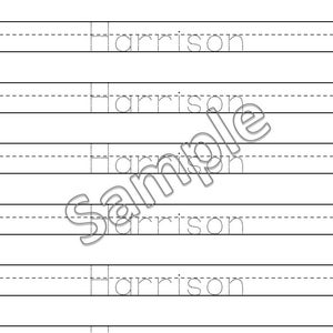Custom Name Tracing Sheets, Name Tracing Worksheet, Handwriting ...