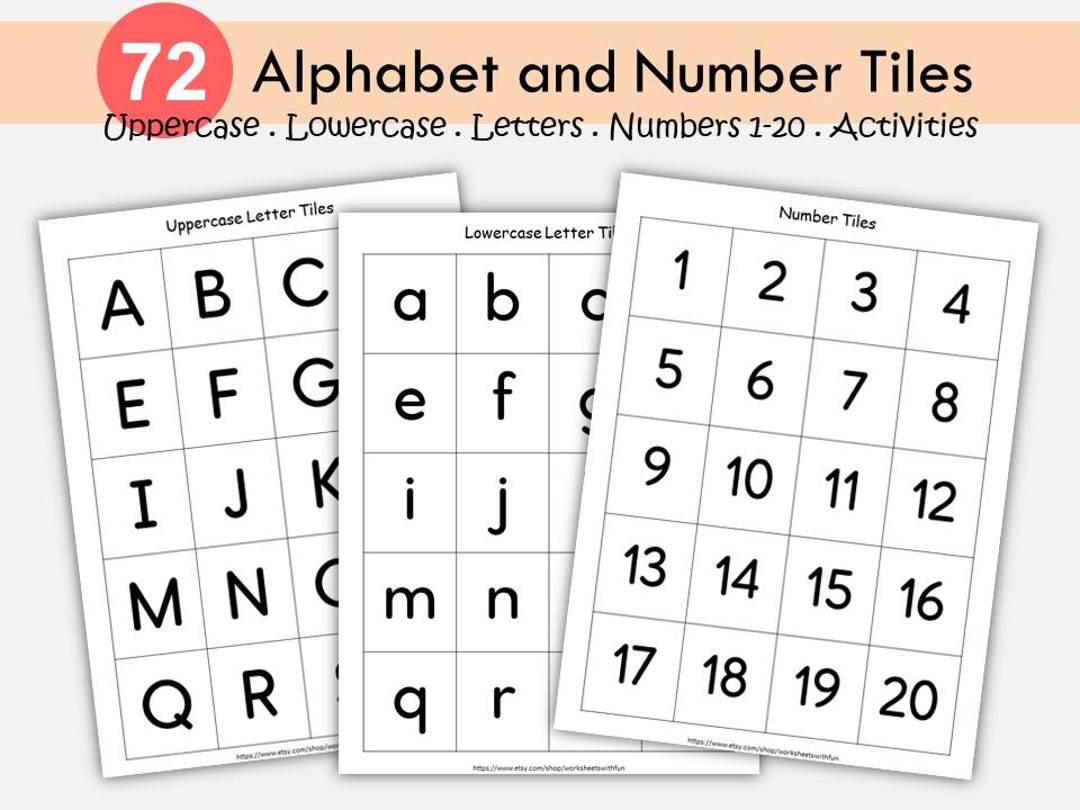 Alphabet Cards Printable for Preschool, Uppercase and Lowercase ...