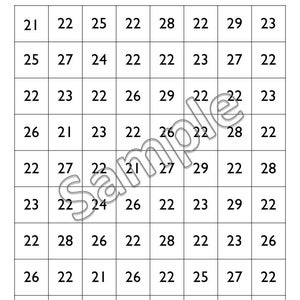 Numbers 21-30 Worksheets: Preschool Math Workbook (digital Download) - Etsy