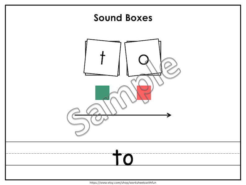 Sound Boxes Cards Printable, Elkonin Boxes Phonics Activity, CVC Word ...