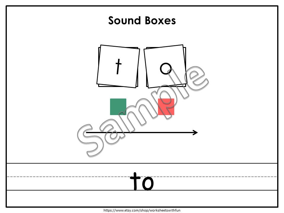 Sound Boxes Cards Printable, Elkonin Boxes Phonics Activity, CVC Word ...