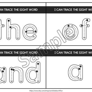 Fry First 100 Sight Word Tracing Cards: Handwriting Practice (PDF ...