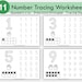 Number Tracing Worksheets: Finger Counting & Ten Frames (PDF Download ...