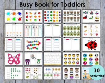 Personalized Preschool Learning Binder Printable Busy Book - Etsy