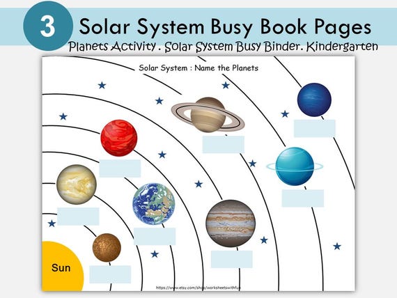 Solar System Diagram Printable