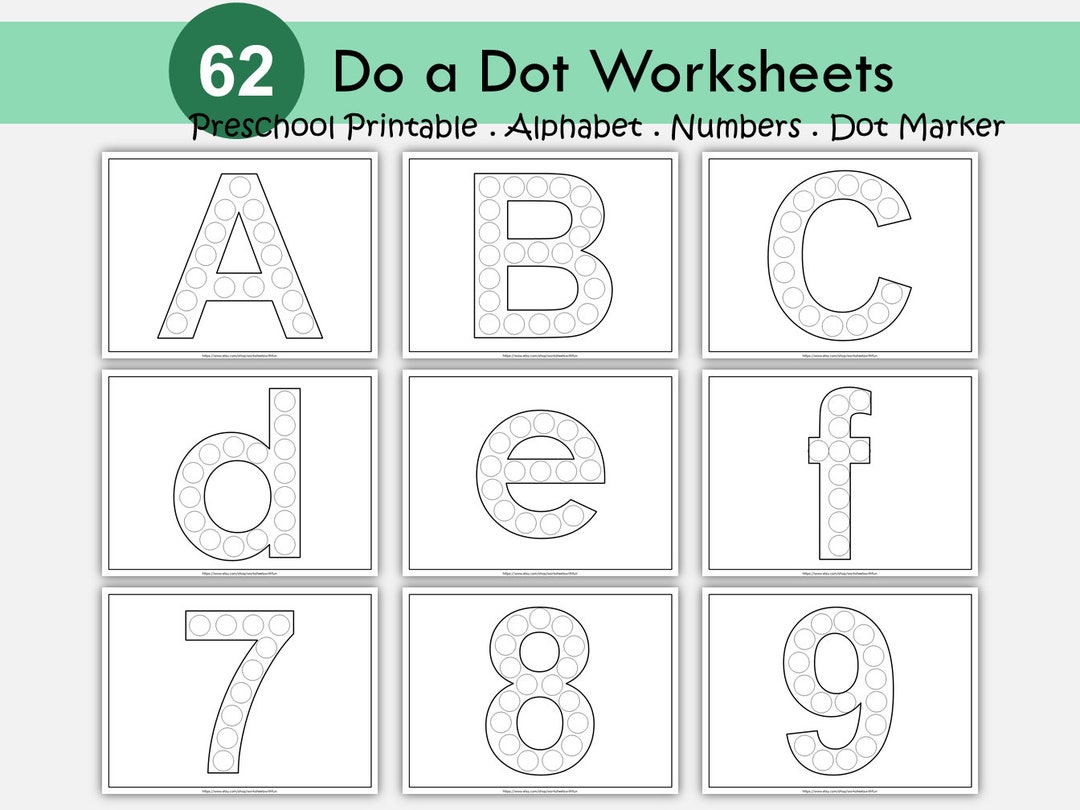 Dot and Learn: Alphabet and Numbers Fun! ABC and 123 Dot Marker ...