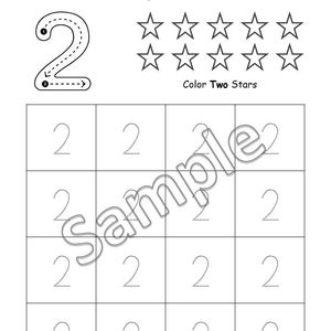 Prek Number Tracing Worksheets, Tracing Numbers, Preschool Printable ...