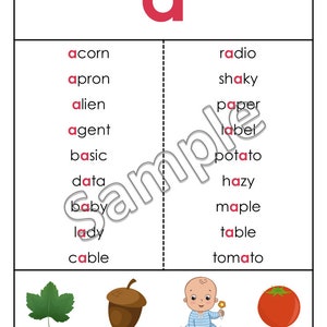 Long A Vowel Phonics Cards Printable, Magic E Ai Ay Word Lists, Long ...