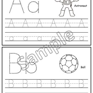 26 ABC Phonics Tracing Cards, Alphabet Tracing Cards, Preschool ...