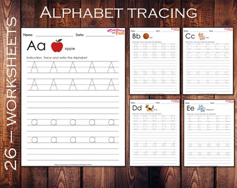 Montessori Tracing Letters - Etsy