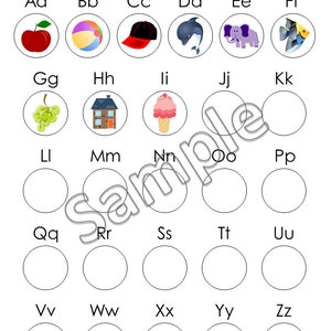 Beginning Sounds Alphabet Worksheet Alphabet Review - Etsy