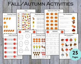 Pumpkin Memory Match Game Printable Fall Busy Book Page - Etsy