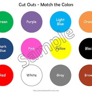 Preschool Binder, Busy Book Printable, Matching Game for Kids, Toddler ...