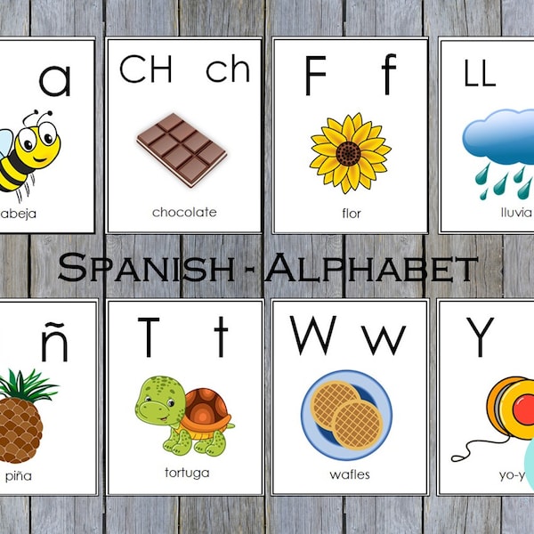 Alphabet Flashcards - Etsy