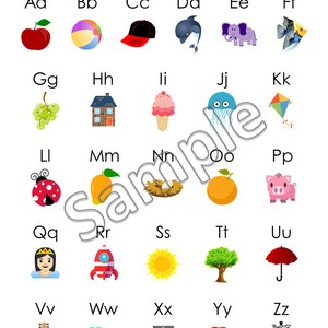 Beginning Sounds Alphabet Worksheet Alphabet Review - Etsy