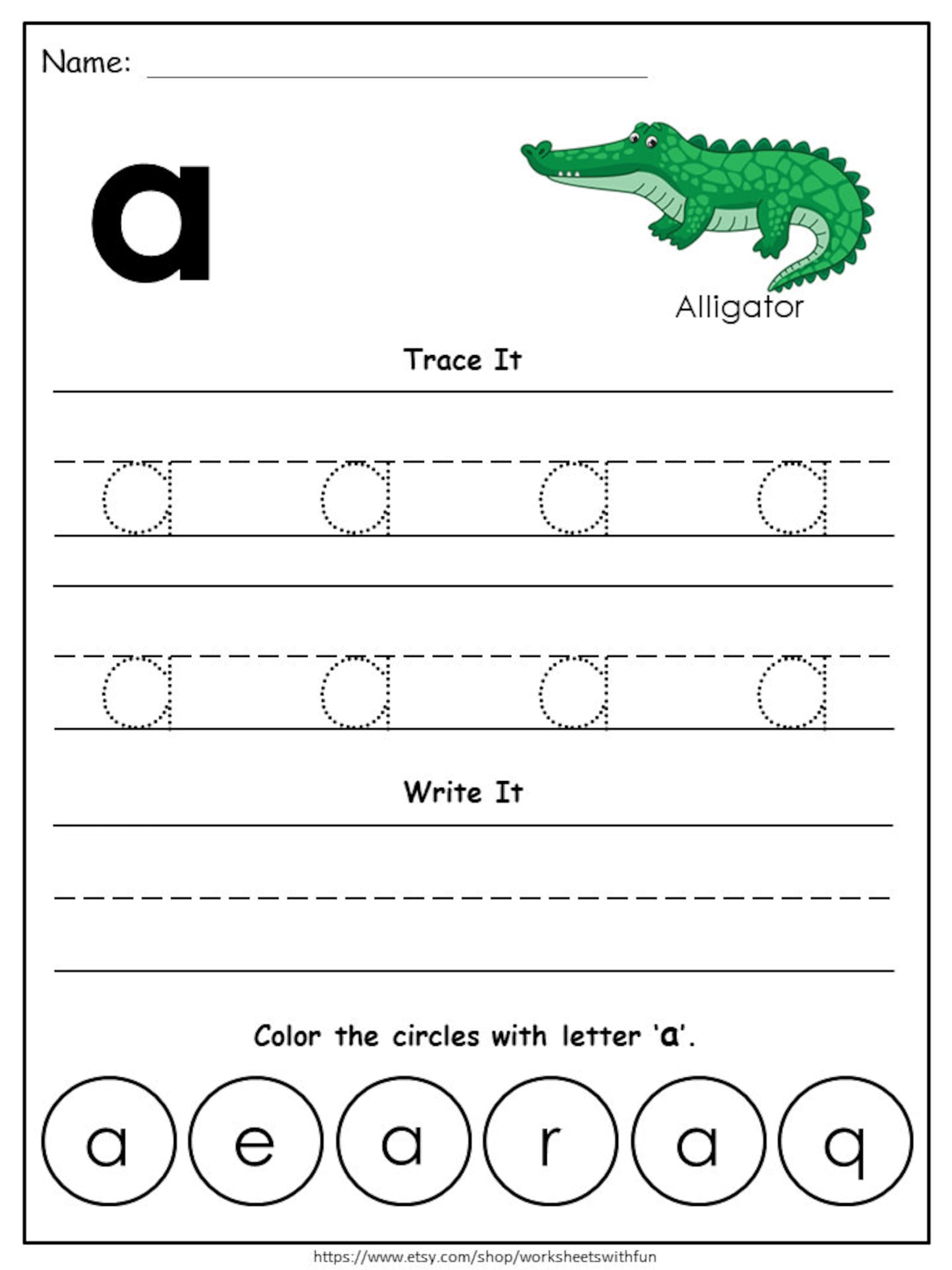 Letter of the Week Worksheets Printable Alphabet Busy Book - Etsy