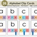Alphabet Flashcards Printable, Letters Cards, ABC Clip It, Preschool ...