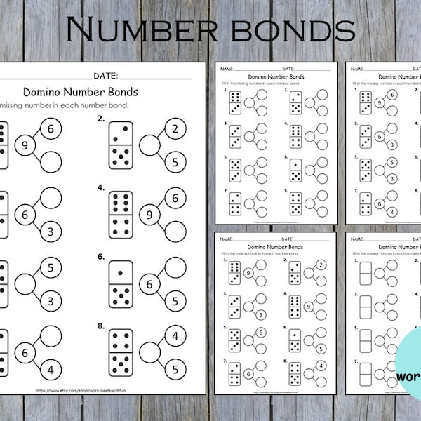 Number Bond Printable - Etsy