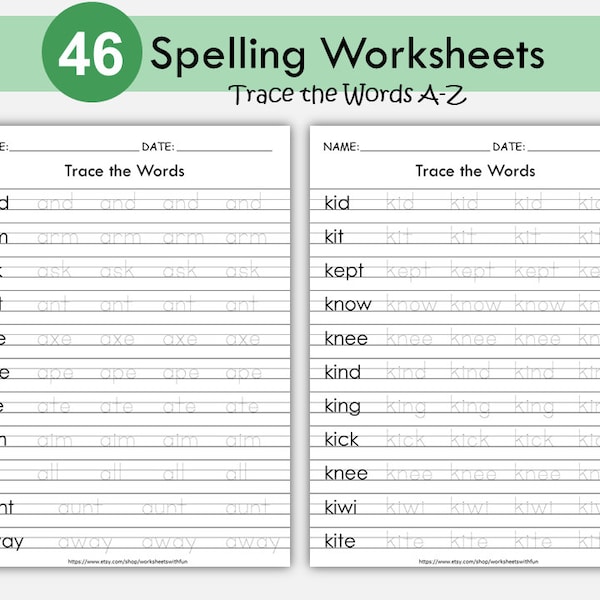 Summer Alphabet Words - Etsy