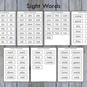 Sight Word Mat, Sight Word Builder, 100 Sight Words, Learning Sight ...