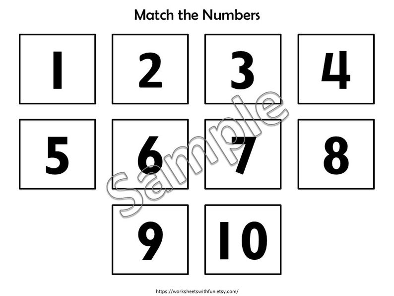 Preschool Binder Busy Book Printable Matching Game for Kids - Etsy