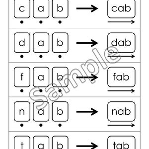 CVC Words Worksheets, Phonics Book, Words Family Busy Book, Sight Words ...