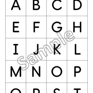 Alphabet Cards Printable for Preschool, Uppercase and Lowercase ...